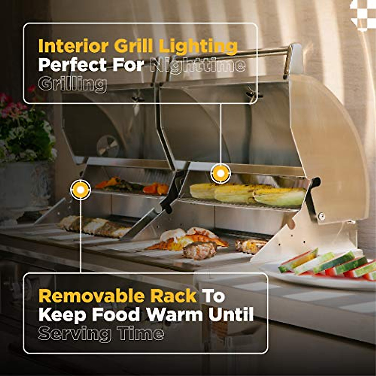 Coyote 50-Inch Built-in Natural Gas/Charcoal Dual Fuel Hybrid Grill - C1HY50NG