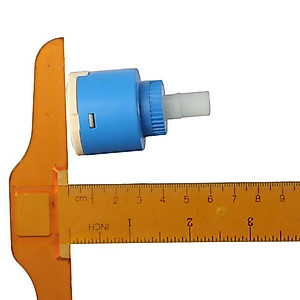 iuniq Ceramic Faucet Cartridge Replacement,Diameter 35mm Universal Blue Cartridge Water Mixer Tap Inner Control Kitchen And Bathroom Waterfall Faucet Valve Single Handle Basin Shower Faucet Parts