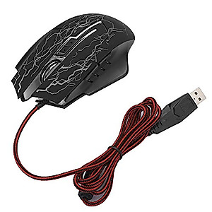 Laptop Gaming Mouse, Gojiny Portable Wired Mouse 6-Butto Wired Mice for Office Drawing Game Players Computer Accessory