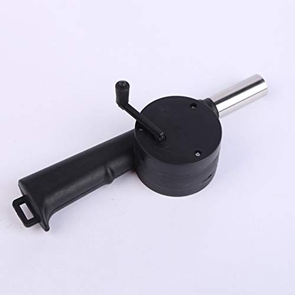Hemoton 2pcs Bbq Air Blower Fast Fire Starter Manual Air Blower Hand Crank Bbq Fan Outdoor Camping Grills Accessories Tools