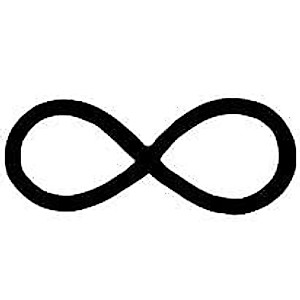 Inkbox Temporary Tattoos, Semi-Permanent Tattoo, One Premium Easy Long Lasting, Water-Resistant Temp Tattoo with For Now Ink - Lasts 1-2 Weeks, Infinity Tattoo, 1 x 1 in, Ad Infinitum