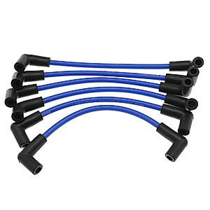 TONRYCUE Spark Plug Wire Replace 18-28086 for Sierra Marine Mercury V6 EFI DFI DTS, Pack of 6, Blue