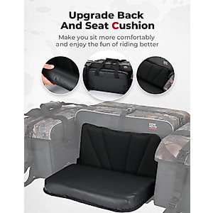 KEMIMOTO ATV Storage Bags with Cooler Bag, 76L Large ATV Bags Rear Rack Bag, Upgraded 4 ATV Cargo Rear Seat Bags Compatible with Polaris Sportsman Fourtrax Can-Am Kawasaki Arctic Cat CFMOTO