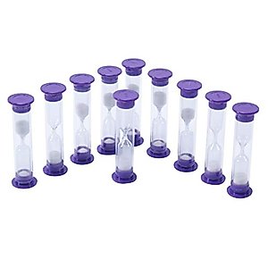 Learning Advantage 3 Minute Sand Timers, Set of 10 - 7626