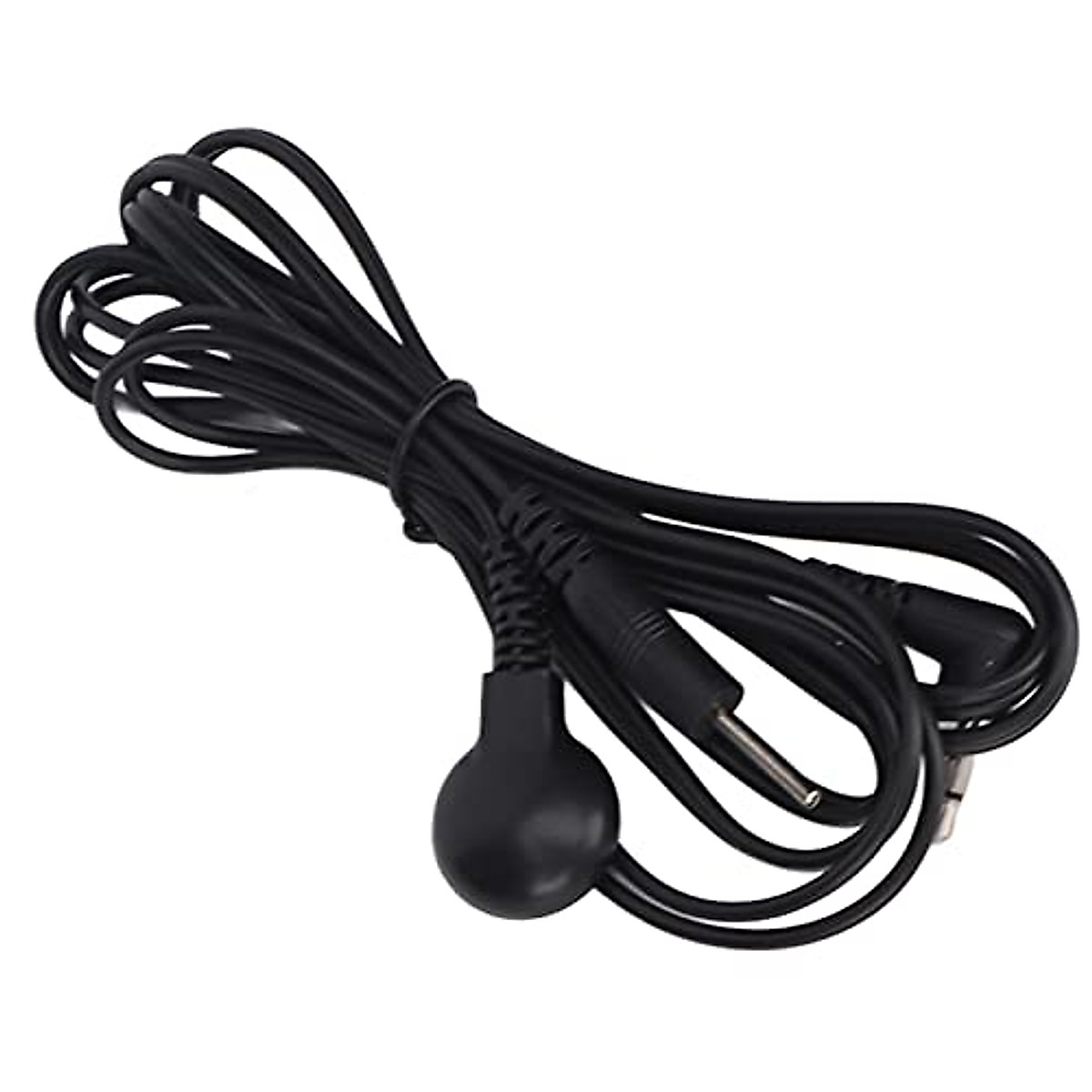 Demeras TENS Wire, Black 5pcs Safe Flexible Professional Portable Electrode Wire for Therapeutic Machine