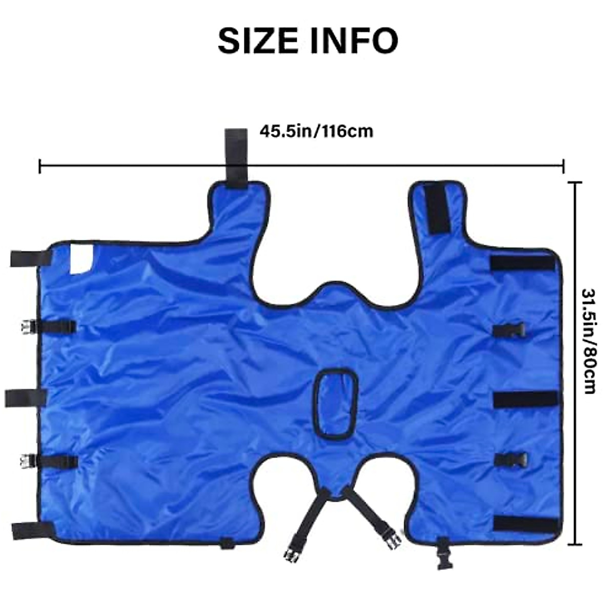 Calf Warm Clothes Calf Saver Coat Blanket for Keep Cow Warming Thickened Belly Protection Windproof Large Size Blue(70-130KG) (Large)