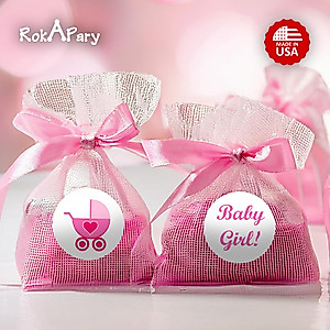 324 Pink Its a Girl Baby Shower Favors Stickers for Baby Shower Or Baby Sprinkle Party Decorations, Baby Shower Kisses Stickers, Baby Shower Pink Favors Labels, Its a Girl Kisses. Made in USA