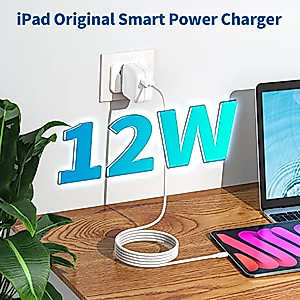 [Apple MFi Certified] iPad & iPhone Fast Charger, Linocell 12W USB Smart Power Wall Charger Foldable Portable Plug with Quick Charging Lightning Cable for iPhone 14/13/12/11, iPad Air 3/2/1, iPad Mini