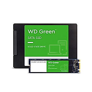 Western Digital 240GB WD Green Internal PC SSD Solid State Drive - SATA III 6 Gb/s, 2.5"/7mm, Up to 550 MB/s - WDS240G2G0A