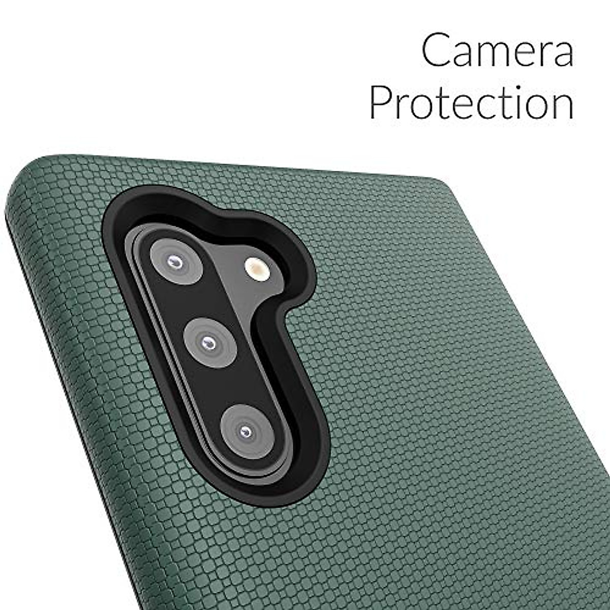 Crave Note 10 Case, Dual Guard Protection Series Case for Samsung Galaxy Note 10 - Forest Green