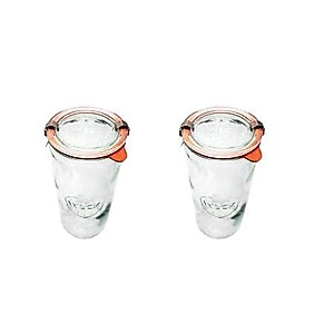 Weck Jars 908 1 Liter - Pack of 2 Glass Jars