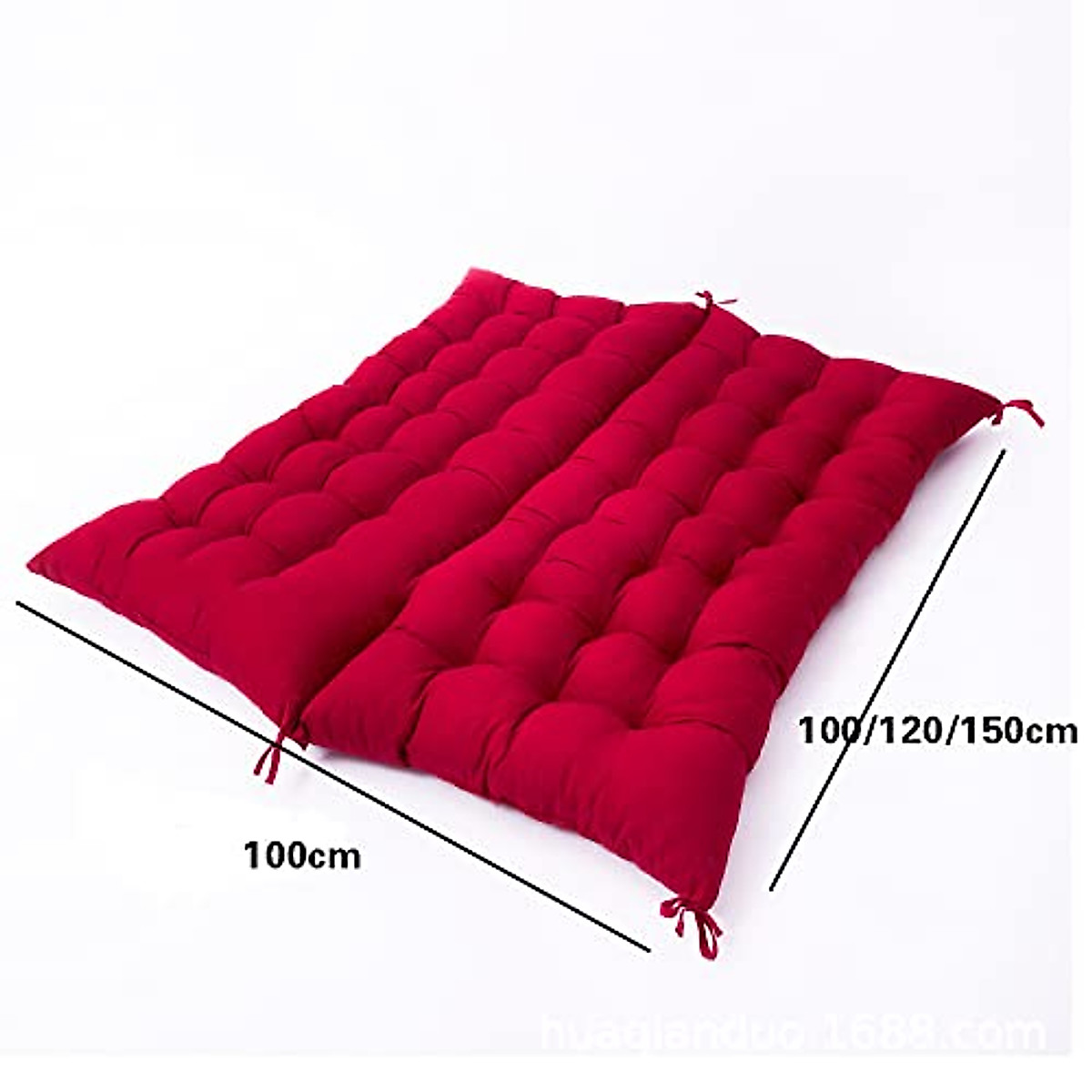 Hruile Replacement Cushion for Outdoor Patio Swing, 2-3 Seater Bench Cushion with Backrest, 3 Inch Thick Seat Cushion Sofa Pad