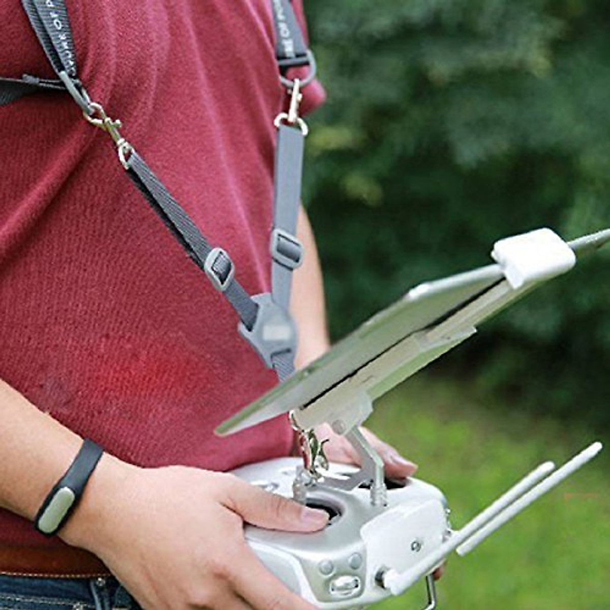 Honbobo Receiver Strap Shoulder Strap Adjustable Drop Prevention Type Phantom 3/4/4 Pro etc. Compatible Strahook with 2.5 cm Wide DJI Drone Accessory for DJI Phantom 4 Pro V2.0