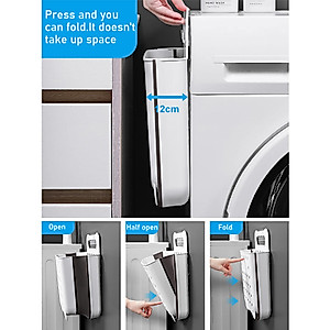 Bathroom Folding Dirty Clothes Storage Basket Laundry Basket Household Wall Hanging Large Portable Punch-Free Put Clothes Bucket