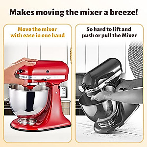 Sliding Mat for KitchenAid Mixer - Metal Mixer Mover Slider Mat Compatible With KitchenAid 4.5-5qt Tilt-Head Stand Mixer, Mixer Sliding Tray