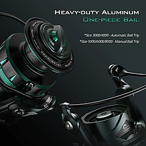 KastKing Kapstan Elite Spinning Reel, High Speed Saltwater Spinning Reel, Size 4000