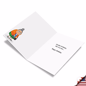 NobleWorks - 1 Humorous Birthday XL Greeting Card w/Envelope 8.5 x 11 Inch - Funny Sympathy Old Lady With A Birthday Prayer Guide for the Senile - Happy Bday Card - Senility Prayer J9046BDG