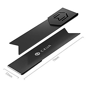 CJ Tech Metal Bookmark, Stylish Bookmarks, Teacher Valentine Gift, Unique Gift for Women, Men, Readers, Light&Durable Reward Bookmark with ANODIZING Technology, SuperGrip U-Shape Design-Dark Gray