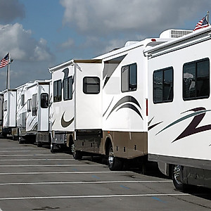 The ShadePro RV Slideout Topper - 140" to 163" Trim to Fit Slide Out Awning Fabric Replacement for RVs and Campers - Ultra-Durable Vinyl Fabric (Black)