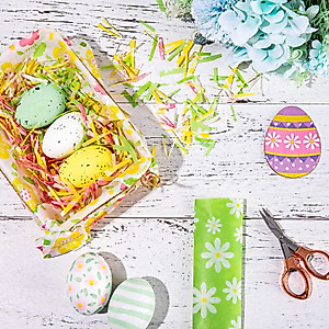 Whaline 90 Sheet Spring Tissue Paper Colorful Floral Pattern Gift Wrapping Paper 6 Flower Design Pastel Easter Tissue Paper for Spring Birthday Wedding Gift Packing DIY Art Craft, 13.8 x 19.7in