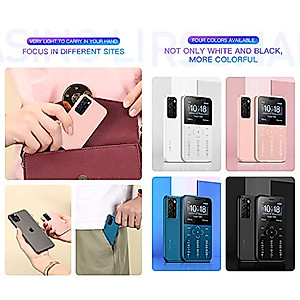 Tuanzi SOYES S10P Mini Card Phone Unlocked 2G GSM Quad Band Mini Mobile Phones 400mAh 1.54 "IPS Color MTK6261M Cellphone Ultra-Thin Fashion Small Size Kids Cell Phones (Pink-S10P)