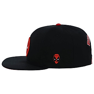 Marvel Deadpool Adult Fashion Adjustable Snapback Flat Bill Cap