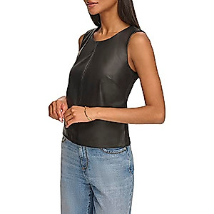 Karl Lagerfeld Paris Women's Sport Tank Blouse, Black