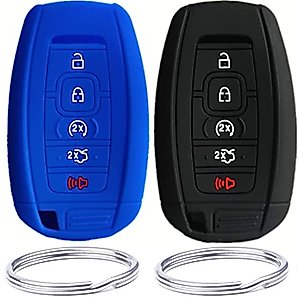 HEARTMEET Smart Key Fob Cover Case Protector Keyless Remote Holder for 2017-2021 Lincoln MKC MKZ MKX Continental Navigator Nautilus