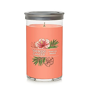 Yankee Candle Tropical Breeze Signature Medium Pillar Candle, 14.25oz