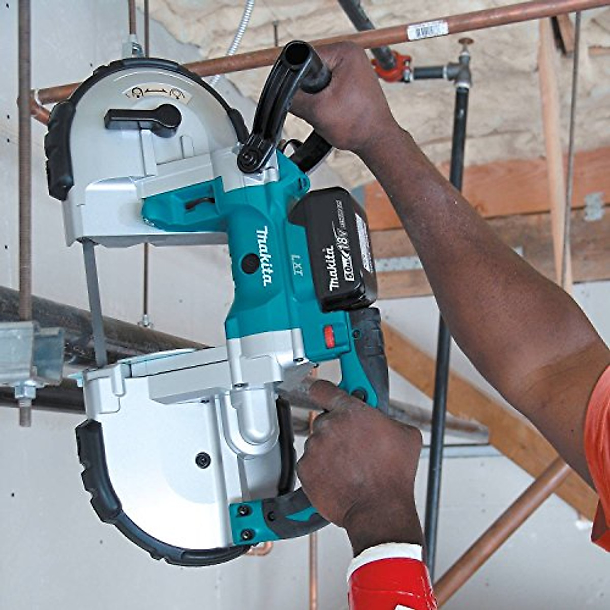 Makita XBP02TX 18V LXT Lithium-Ion Cordless Portable Band Saw Kit (5.0Ah),