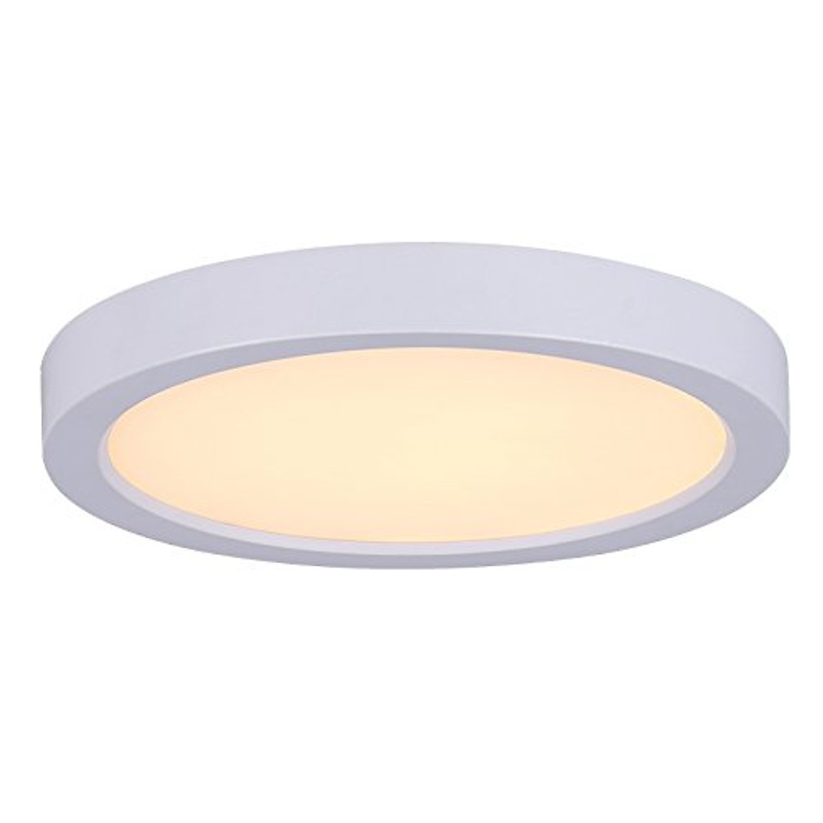 CANARM LED-SM55DL-WT-C LTD 5.5" LED Round Disk Light, Surface Mounted, Line Volt Without Driver, Painted White with Acrylic Lens