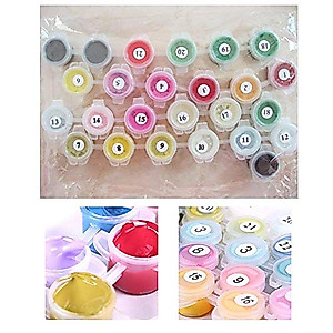 YXQSED [Framless] DIY Oil Painting Paint by Number Kit for Adult Kids-Linen Material-Like Birds in The Branches 16x20 Inch