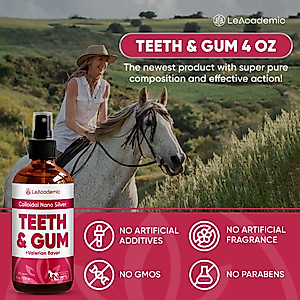 Dog Mouth Spray | Dog Dental Spray | Dental Spray for Dogs Teeth | Cat Dental Care | Colloidal Silver for Dogs, Horses | Dog Teeth Cleaning | Cat Teeth Cleaning | Teeth and Gum Spray for Dogs | 4 Oz