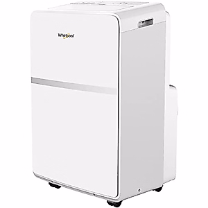 Whirlpool 8000 BTU Portable Air Conditioner For Rooms up to 350 Sq.Ft. with Remote, Digital Display, 24H Timer, and Auto Restart