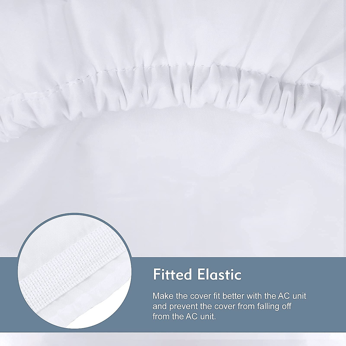 FILORA Indoor Air Conditioner Cover Window AC Units Covers for Inside 21 x 15 x 3.5 inches(L x H x D) White