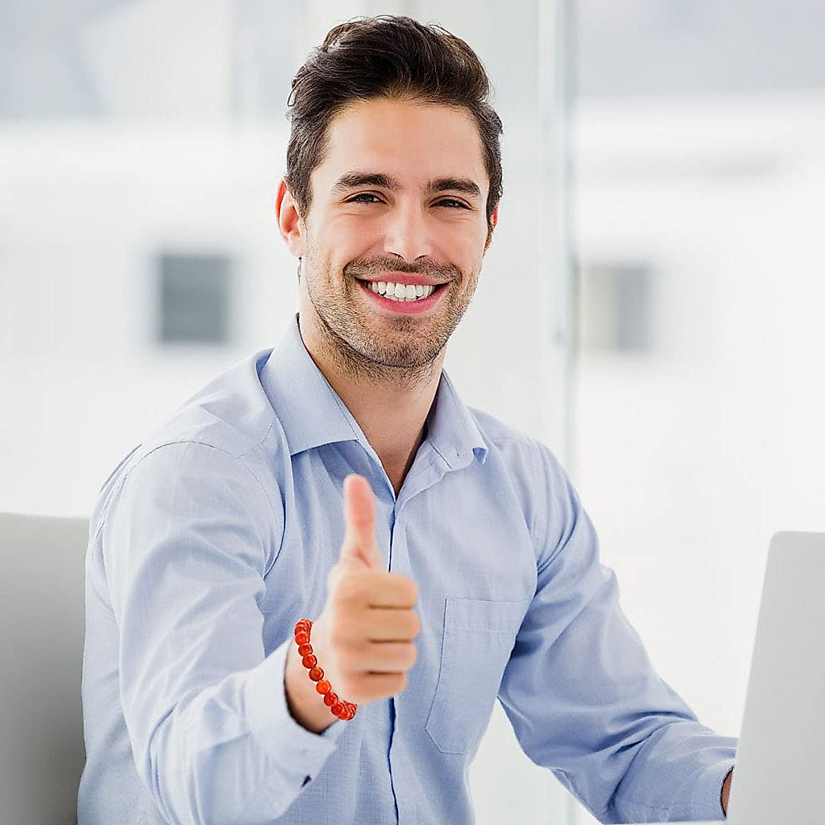 ZZ ZINFANDEL Carnelian Crystal Bracelet Natural Carnelian Gemstone Bracelet for Women Orange Carnelian Bracelet Jewelry (A)