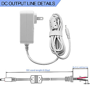 TOP-SPEED 16.5V 2A AC DC Power Supply Adapter Charger for Google Home Hub, Google Nest Hub (1st Gen), Google Voice Speaker, 33W AC Power Adapter.