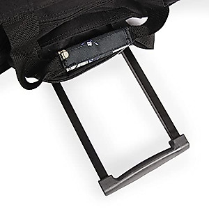 Pacific Coast Signature Large Rolling Shopper Tote, Black Floral