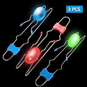 Cemirk Retro Kids Light Up Gyro Wheel Set - Includes 3 10-Inch Track Twisters, Spinning and Light Combo, to Capture Kid's Attention, Ideal for Easter, Birthdays, Christmas, and More