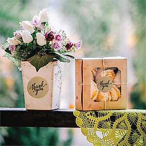 WOYAOBD 500Pcs Thank You Stickers for Packaging, 1.5 Inch Self-Adhesive Envelope Stickers for Small Business, Gifts, Weddings, Party, Boutiques, Label Stickers