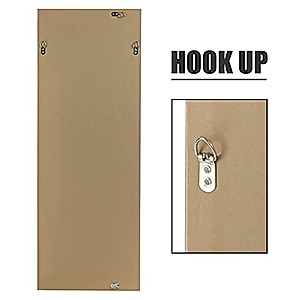 NeuType Full Length Mirror Full Length Body Mirror Standing Mirror 43"x16" Floor & Full Length Mirrors Black Mirror Hanging Mirror Long Mirror (No Stand)