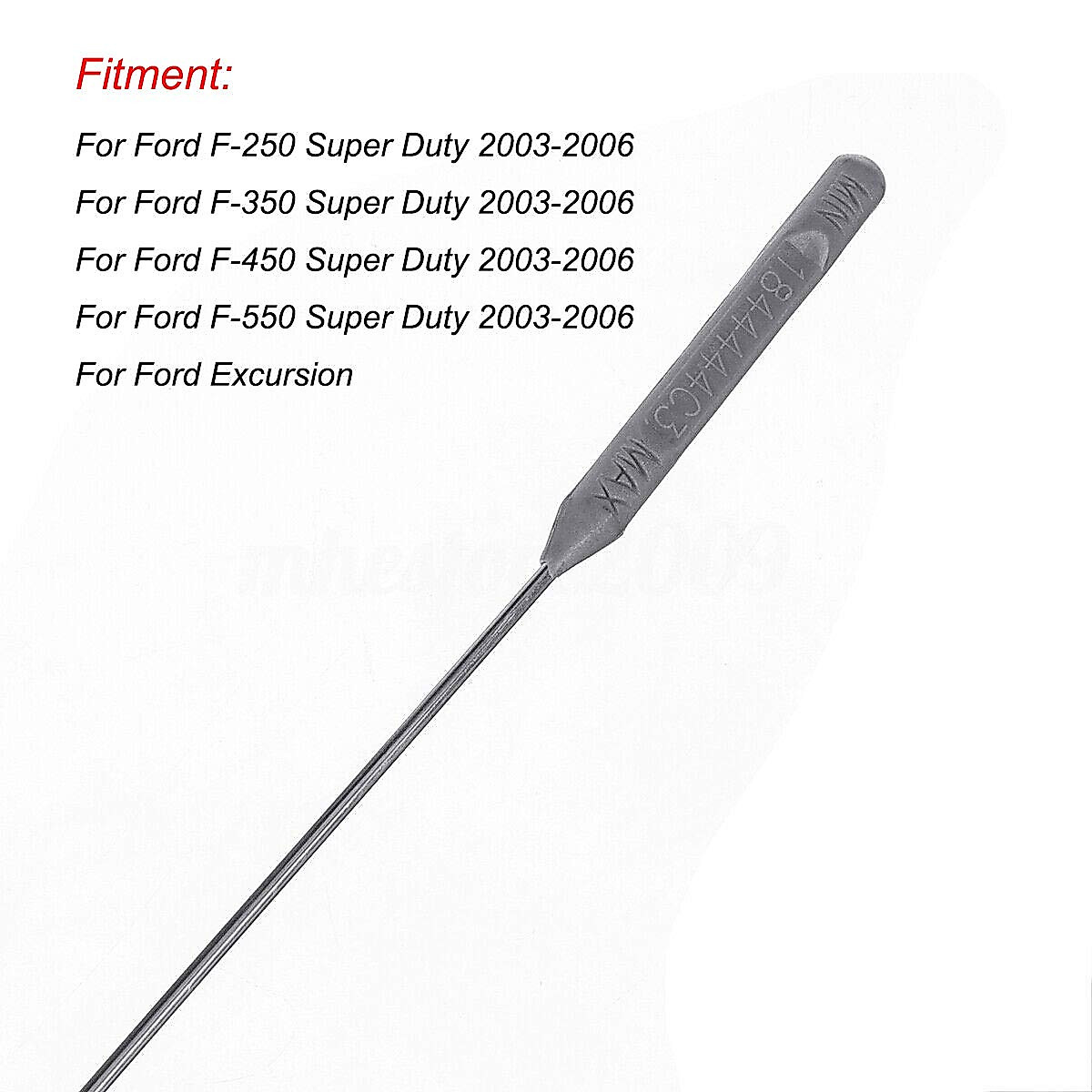 MOCW 3C3Z-6750-AA Engine Oil Dipstick Indicator for 2003 2004 2005 2006 FORD F250 F-350 F-450 F-550 Excursion Super Duty 6.0L V8 Diesel Powerstroke Fluid Level Indicator Dip Stick OE# 3C3Z6750AA