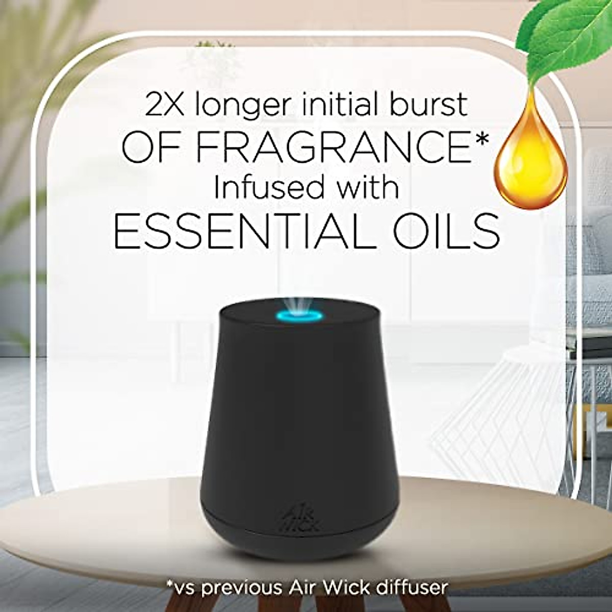 Air Wick Essential Mist Starter Kit, Diffuser + 1 Refill, Lavender and Almond Blossom, Air Freshener, Essential Oils