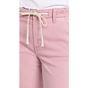 PAIGE Women's Christy high Rise Drawstring Tapered Pant in Vintage Muted Mauve, 33