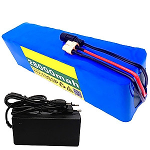 Tiahf 48V 28Ah E-Bike Battery, 13S3p Electric Scooter Lithium Ion Battery with Xt60 Plug +Charger, Built-in 30A BMS, for 350W 500W 750W 1000W Motor Ebike Electric Bicycle