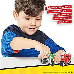 Ricky Zoom & DJ 2 Pack – 3-inch Action Figures – Free-Wheeling, Free Standing Toy Bikes for Preschool Play, Multi