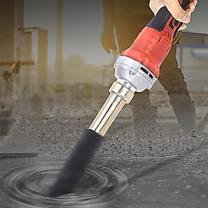 Chargeable Electric Concrete Vibrator 750W 2500RPM Hand-hold Concrete Vibrator Portable Cordless Construction Insertion Vibrator Air Bubbles Remover Level Concrete with 3.3 ft Vibrating Rod