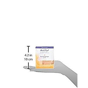 Buf-Puf Gentle Facial Sponge, Dermatologist Developed, Removes Deep Down Dirt & Makeup That Causes Breakouts and Blackheads, Reusable, Exfoliating, 6 Count