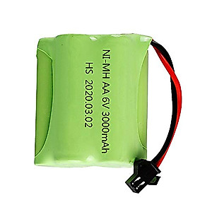 Parts & Accessories NI-MH 6V 3000mah AA Battery High Capacity AA Battery 6v for Remote Control Electric Toys for RC car Truck Boat Toys Battery 1pcs - (Color: 5557-2P)