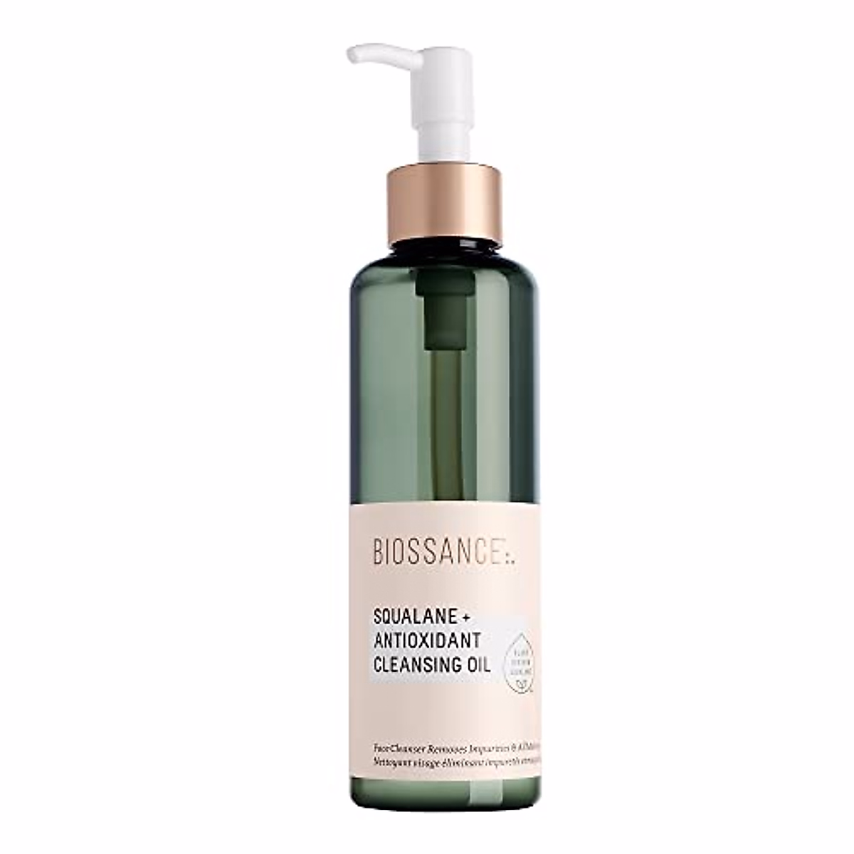 BIOSSANCE Squalane + Antioxidant Cleansing Oil. Lightweight Facial Oil Cleans Deep into Pores, Removes Makeup and Hydrates Skin. For all Skin Types (6.7 ounces)